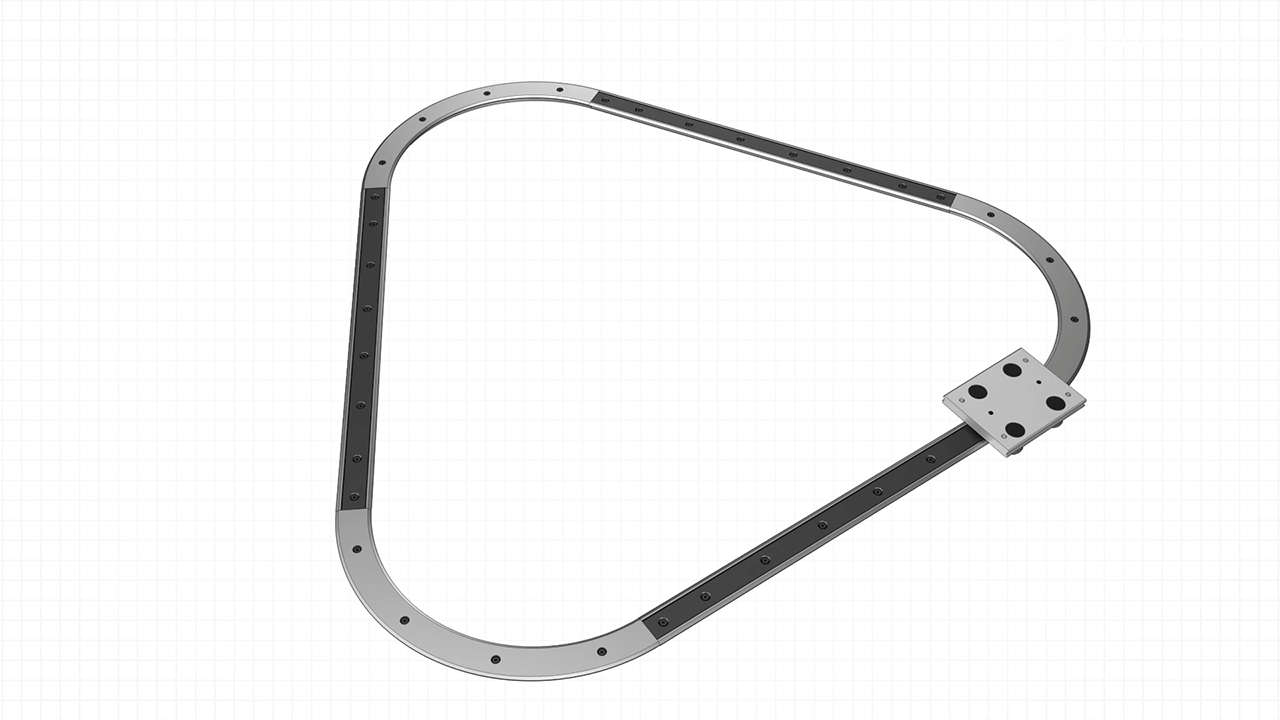 PRT2 Irregular-Shaped Track - Precision Track System From Hepco ...